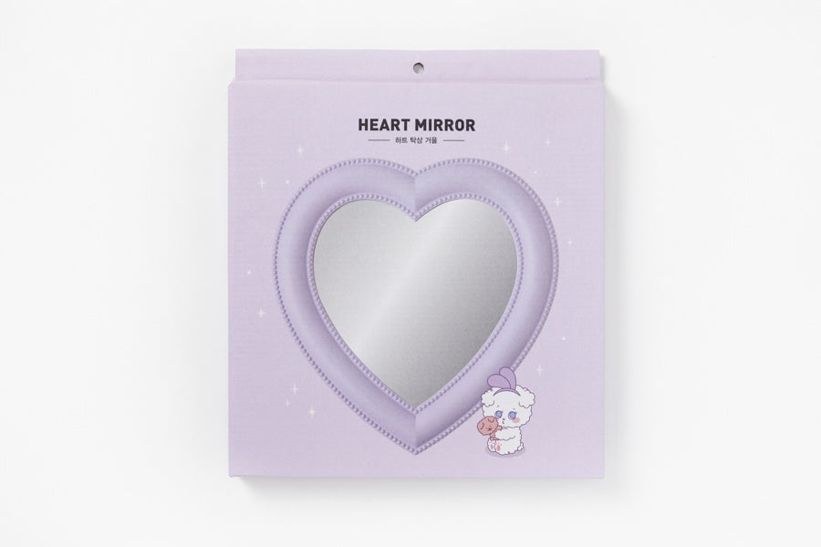 Lavender Heart-Shaped Tabletop Mirror (Large) – Amuse Ground