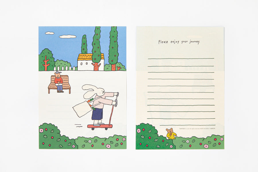 Letter Paper Set Kick Board Rabbit – Amuse Ground