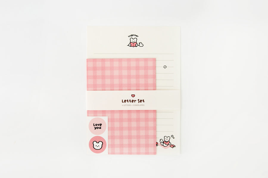 Letter Set Bear Pink – Amuse Ground