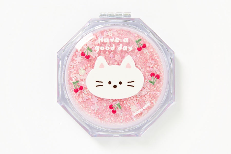 Octagon Glitter Dual Hand Mirror - Cat – Amuse Ground