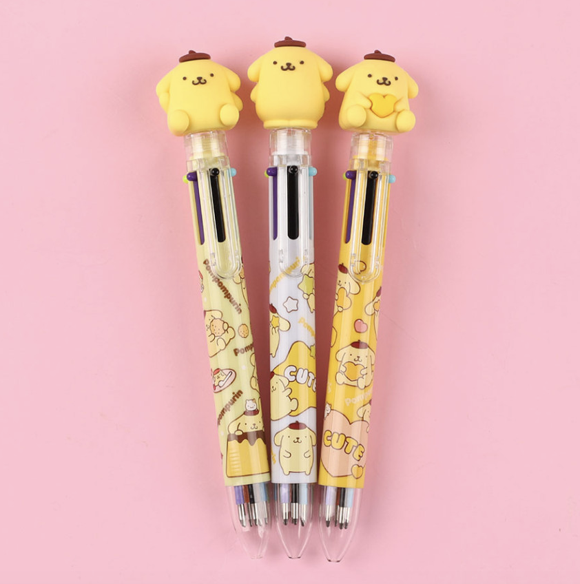 Sanrio 6 Colour Figure Pen - Pompompurin (Random) – Amuse Ground