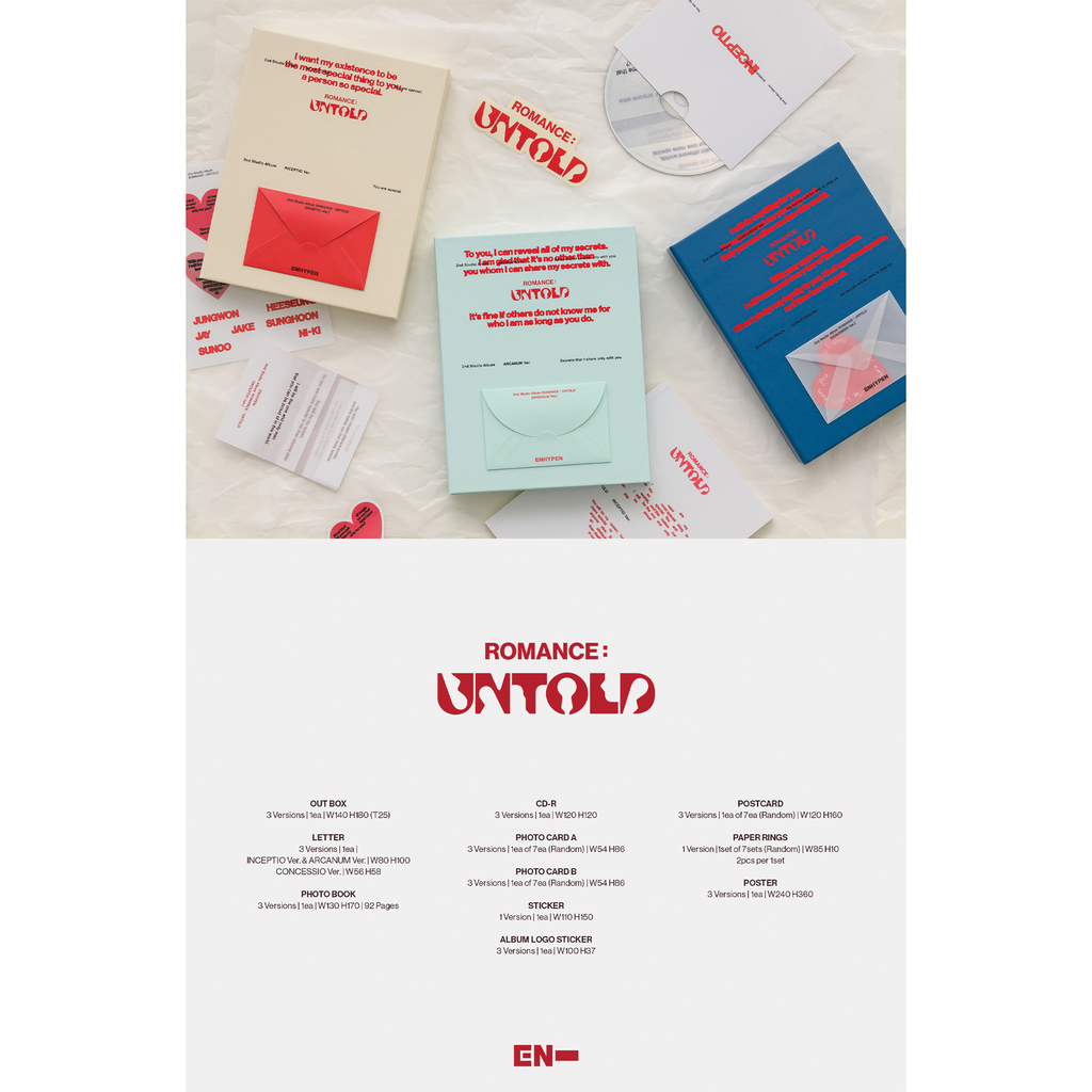 ENHYPEN - ROMANCE : UNTOLD – Amuse Ground