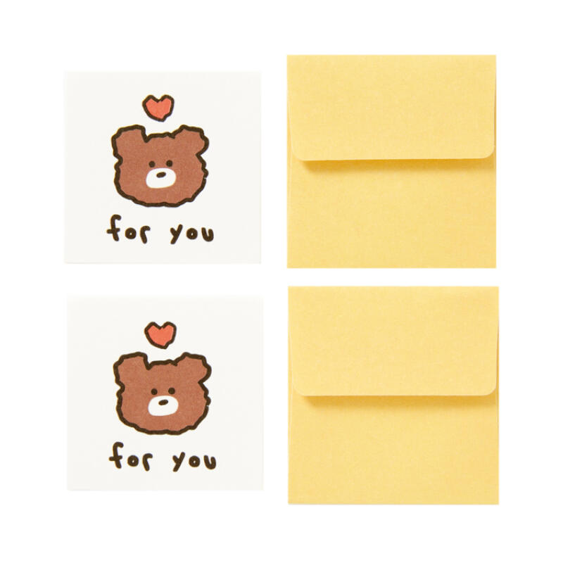 Mini Card "For You" Bear YellowQ – Amuse Ground
