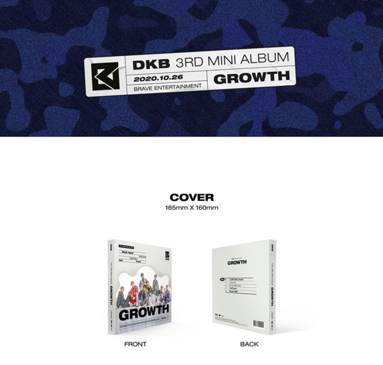 DKB 3rd Mini Album "GROWTH" – Amuse Ground