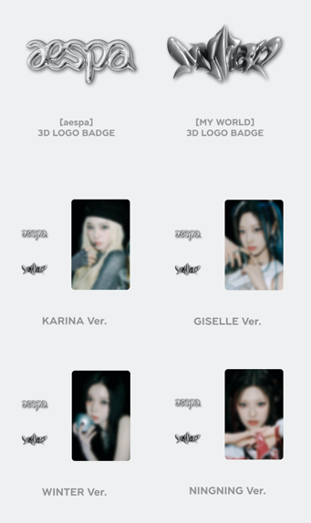 aespa Official MD "MY WORLD" Logo Badge – Amuse Ground